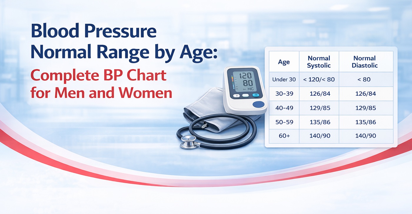 Blood Pressure Normal Range by Age (BP Chart for Men & Women) 2026 Guide